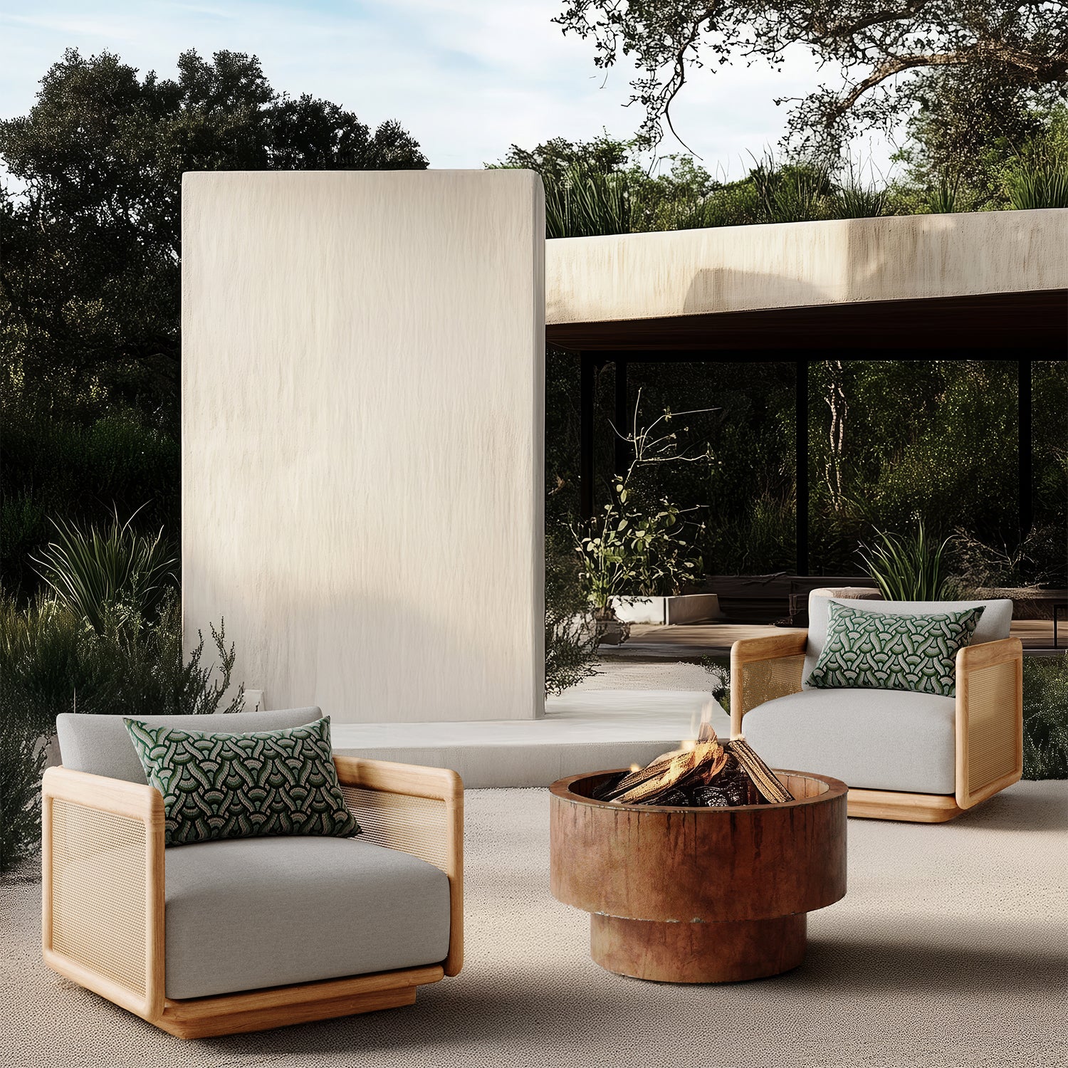 Dock Teak Swivel Lounge Chair